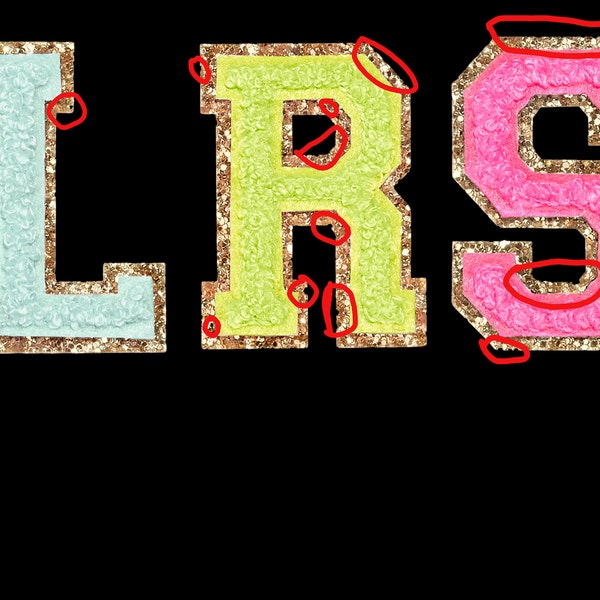 Pastel Color Varsity Letter and Number Clip Art Digital Download ...