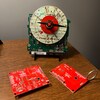Vintage Punched Computer Punch Card on Mini CD on Circuit Board Clock ...