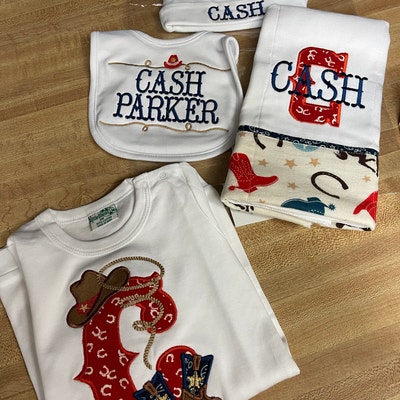 Western Cowboy Footed Sleeper for Boy Personalized Boho Cow Skull - Etsy