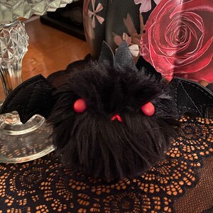 Bat Familiar Plushie Bat Plush Kawaii Bat Pom Pom Bat - Etsy