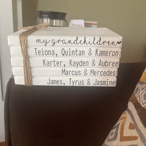 Wooden Book Stack, Decorative Book Set , Bookshelf Decor, This is Us ...