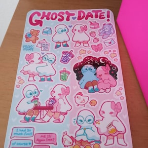 Ghost Date Sticker Sheet - Etsy