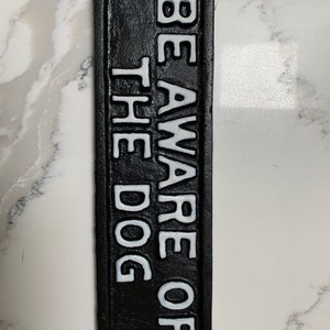 Be Aware of the Dog Sign Be Aware of the Dog Cast Iron Sign | Etsy