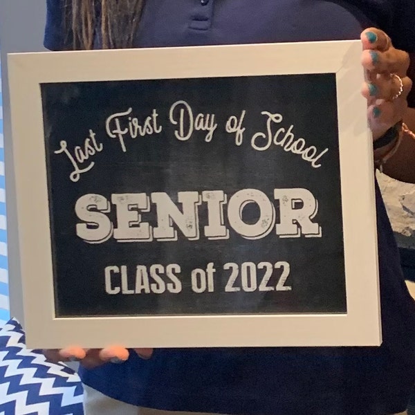 Last First Day of School Senior Class of 2026 Instant Download ...