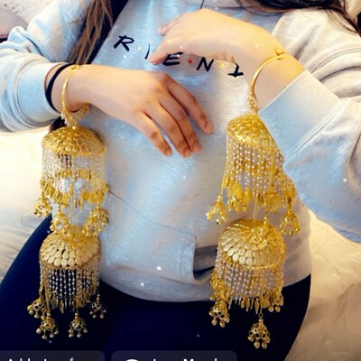 Rich Silk Red Brocket Trousseau Trunk With Chooda, Kaleera Box Wedding ...