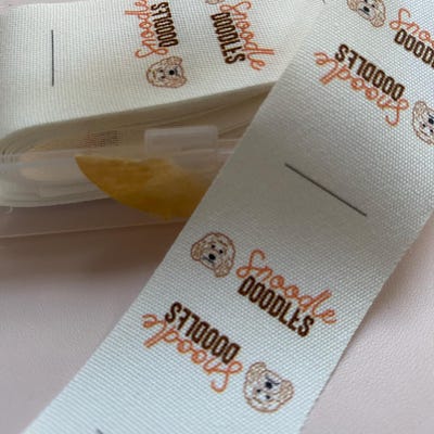 15x70mm,cotton Twill Webbing,flat or Folded Labels,printed Sew-in ...