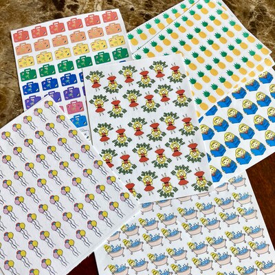 Poke Ball Stickers Printed Stickers Poke Mon Go Stickers - Etsy
