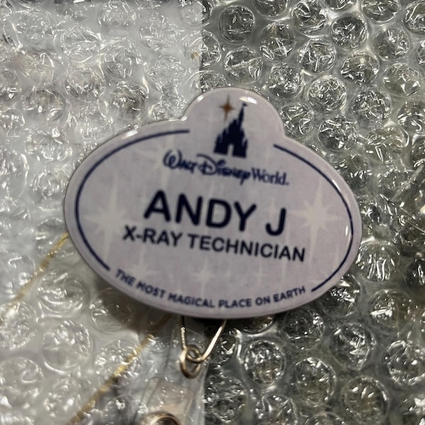 Disney World Name Tag Magic Band Charm, Cast Member Name Tag Charm - Etsy