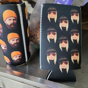 Personalized Can Cooler, Beer Hugger, Custom Picture Can Cooler, Slim ...