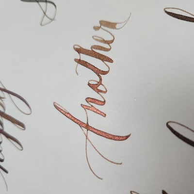 Walnut Shimmer Red Calligraphy Ink Calligraphy Kit Handmade Calligraphy ...