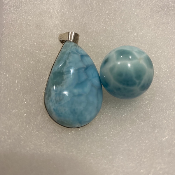 Delightful Larimar 59mm Sphere,aaa Larimar,larimar Stone,healing Stone ...