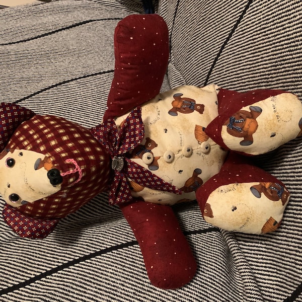 SIMPLE! Memory Bear Pattern 18" -mamie Bear- With VIDEO Tutorial | Easy Teddy Bear Pattern ...