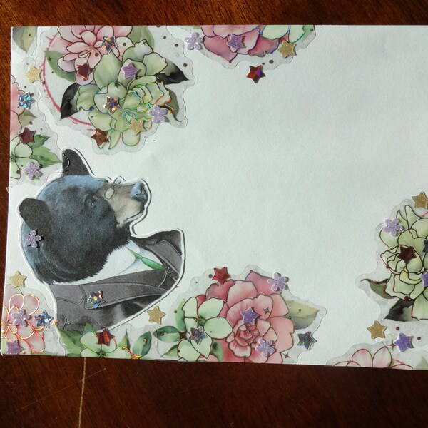 6 X Map of the Hand Stickers. Vintage Style. Retro. Snail Mail ...