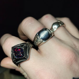 The Necromancer Ring, One of the Nine Rings of Men, Officially Licensed ...
