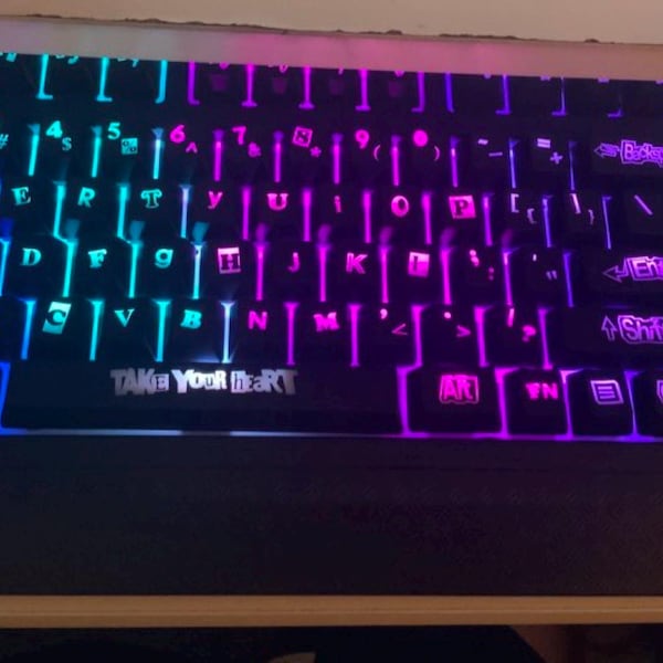 Persona5 Anime Theme Backlit Keycap Set | Anime Keycap Set | Mechanical ...