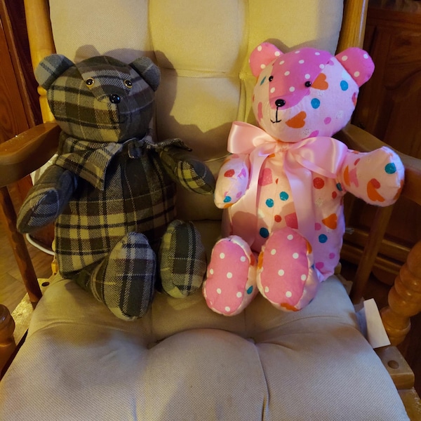 BUNDLE Memory Bear Patterns! 2 Patterns Included, INSTANT DOWNLOAD ...