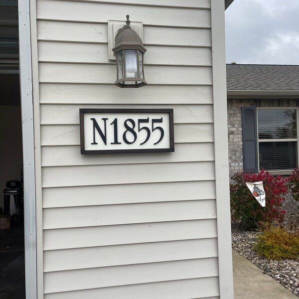 Farmhouse Style House Number Sign, House Number Sign,number Sign ...