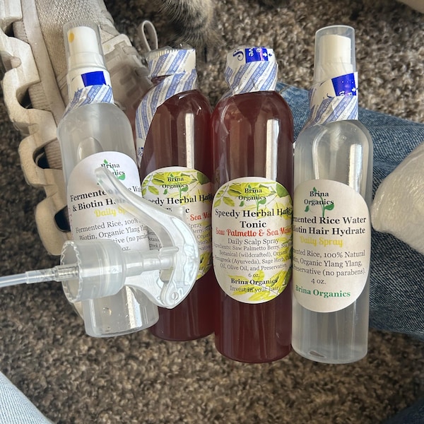 Fermented Rice Water & Biotin Hair Tonic: Hydrating Spray - Brina ...