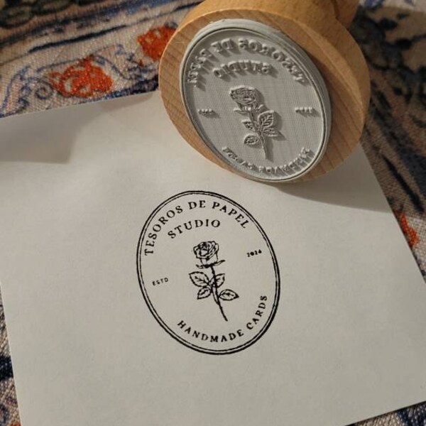 CUSTOM LOGO STAMP Business Stamp Personalized Stamp, Rubber Stamp ...