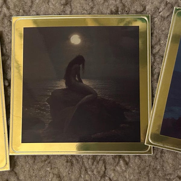 BLACK MERMAID STICKER Melanin Mermaid Sticker Black Girl Magic Sticker ...