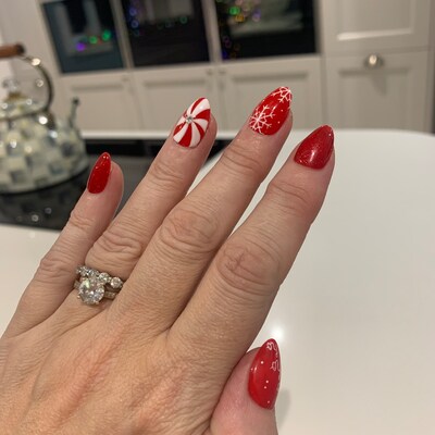 CASSIE Press on Nails Diamonds & Pearls Set of 10 Luxury - Etsy