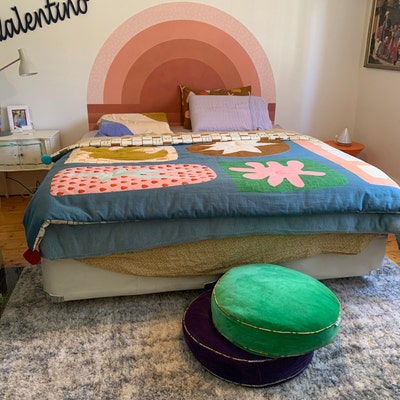 Wavy Render Moss Removable Reusable Decal Headboard - Etsy