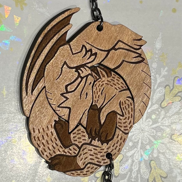 Interlocking Fox and Dragon Keychains - Friendship or Relationship ...