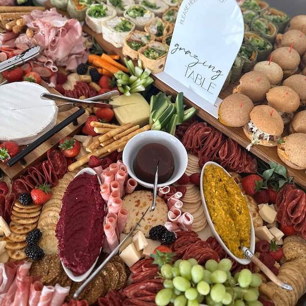 Grazing Table | Event Grazing Table | Acrylic Wedding Sign | Sign ...