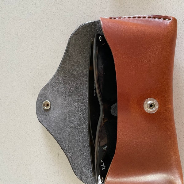 Ray Ban Case-leather Sunglasses Case-glasses Case Whiskey Saddle ...