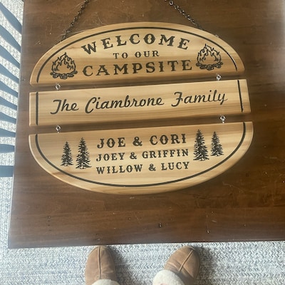 Custom Camping Sign Custom RV Sign Custom Camp Decor Sign Personalized ...
