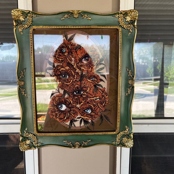 All Seeing Florals, Fantasy Cottagecore, Creepy Bouquet, Creepy ...