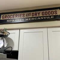 Groceries Dry Goods Sign, Mercantile Decor, Mercantile Sign, Custom Dry ...