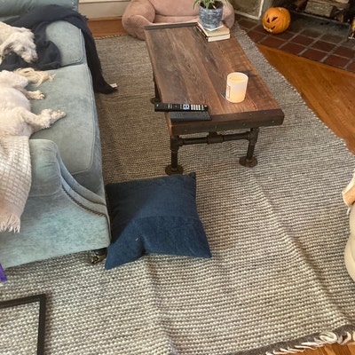 Small Black Wool Area Rug Living Room Runner Rug - Etsy