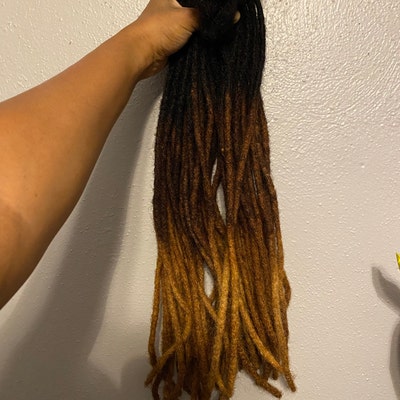 Three Tone Dreadlock Extensions Made With Unprocessed Human Hair in ...