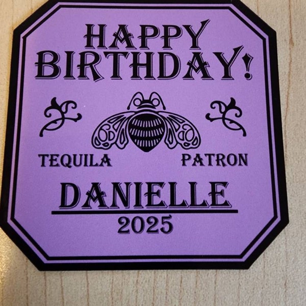 Custom Patron Label, Liquor Label, Birthday Bottle Labels, Groomsmen ...