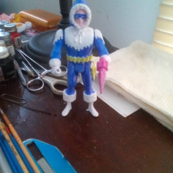 Batcave Trophy Room With Robin Memorial, Giant Penny, Penguin, and ...