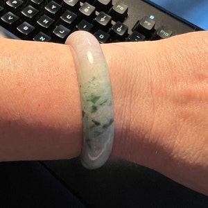 Albite Jadeite Jade Bangle Bracelet 56.7mm True Lavender - Etsy