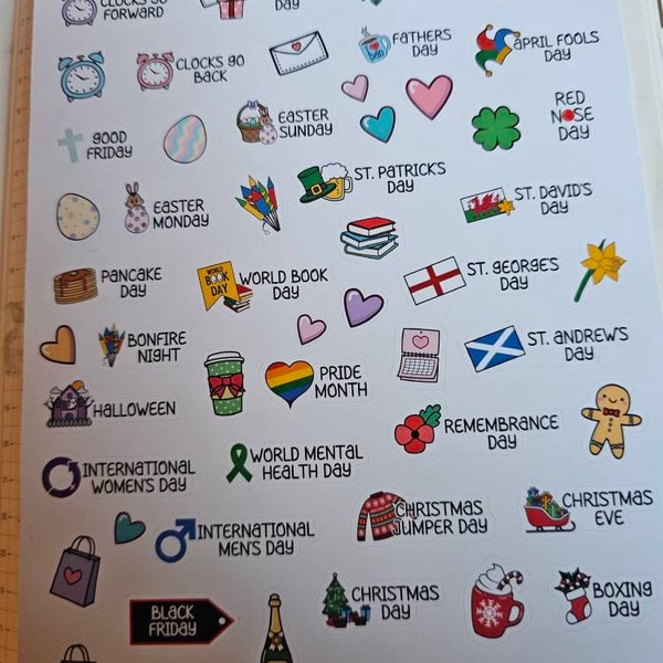 Blank Box Strip Planner Stickers Planner Stickers Labels for Diaries ...