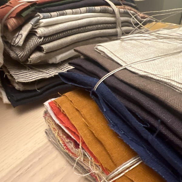 Natural Linen Fabric Scraps Bundle, Linen Fabric Scraps - Etsy