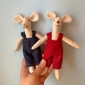 DIY Mini Mouse Family Dollhouse Toy Sewing Pattern Cute Kawaii Scandi ...