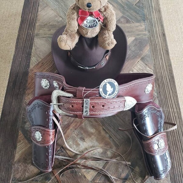 Western Saddle Bag Motorcycle Side Storage Saddles Bag Western Tooled ...