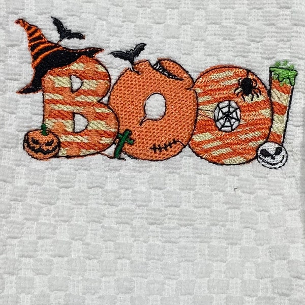 Halloween Embroidery Design, Spider, Bat, BOO, Witch Hat, Pumpkin ...
