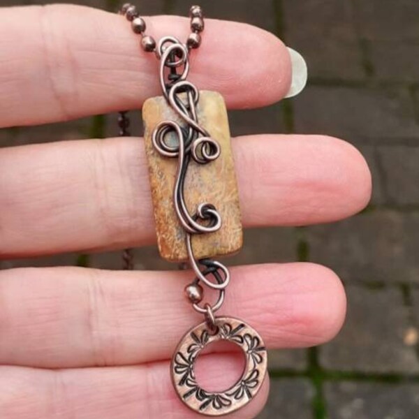 Cauldron Necklace, Mini Cauldron Necklace, Hypersthene Necklace, Witchy ...