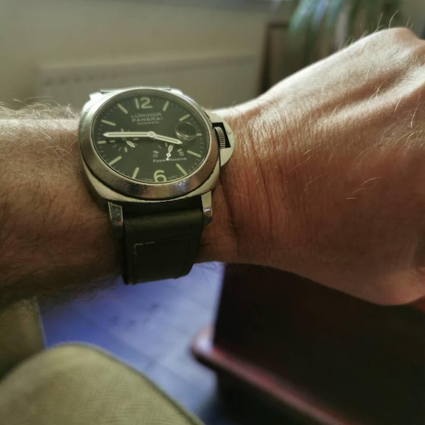 Pilot Watch Strap , 18mm , 20mm , 22mm , Handmade Leather Watchstrap ...