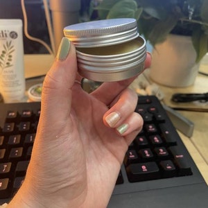 Aluminum Round Metal Tin Container With Lid Small Sample Container DIY ...