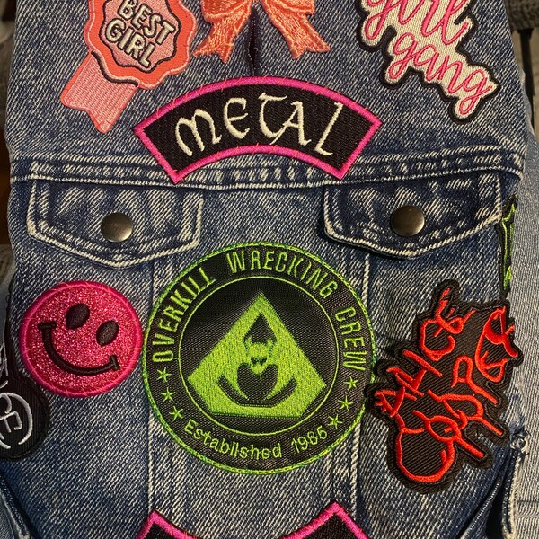 Venice Cursive Letter J White Iron-on Patch Applique for Craft ...