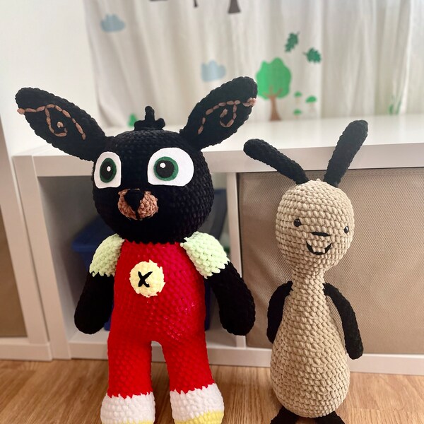 Bing Bunny Crochet, Less Sew Pattern, 43 Cm Tall, Amigurumi Pdf Pattern ...