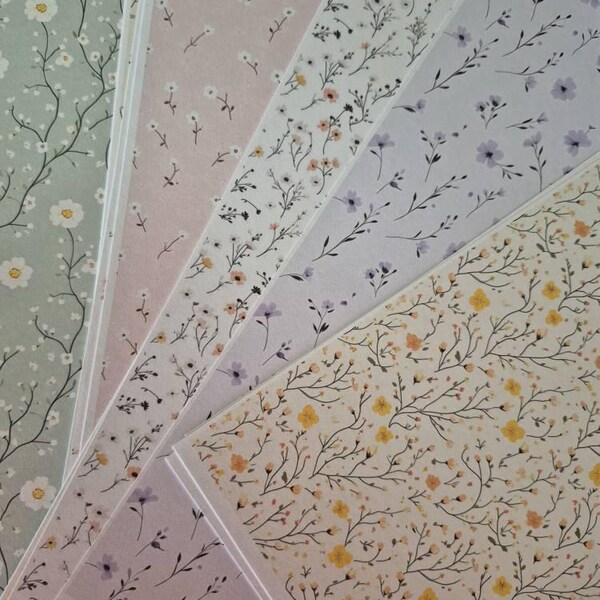 Tiny Flowers Seamless Paper Digital Floral Ditsy Shabby Chic Junk ...