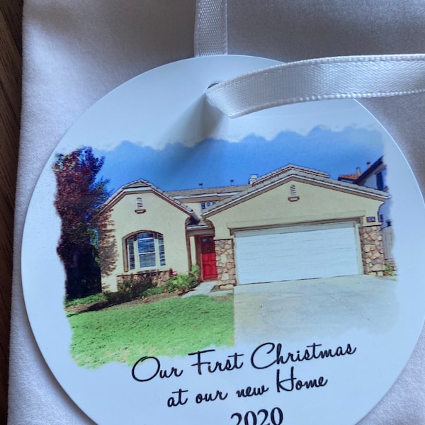 Custom House Ornament, Our First Christmas at Our New Home 2025, New ...