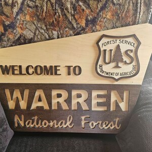 15 Personalized National Forest Inspired Sign Replica Custom National ...